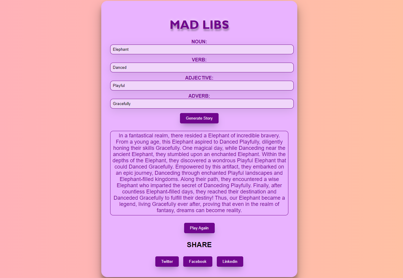 Mad story generator JS · Issue #113 · sadanandpai/frontend-mini ...