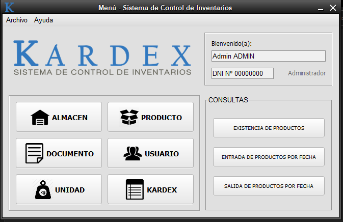 GitHub - Gersong11/Kardex-inventario: Sistema control Inventario Hecho ...