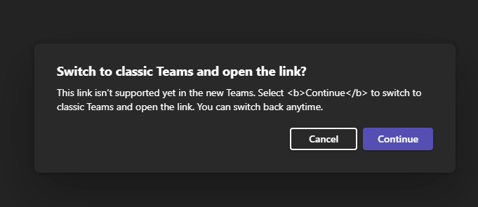 Deep link does not work in new Teams · Issue #1900 · OfficeDev/microsoft-teams-library-js · GitHub