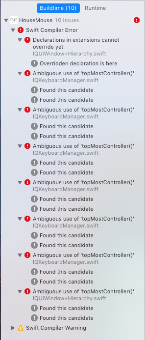 Swift Compiler Error - Swift 4 and Xcode 9 · Issue #1066 · hackiftekhar/IQKeyboardManager · GitHub