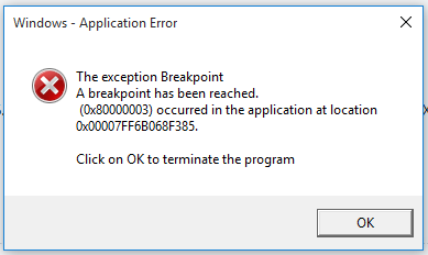 Unable to start KeePassXC in Win 10 LTSB 2015 - Application Error ...