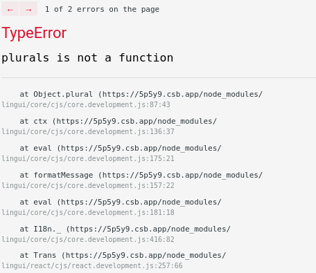 Improve error message when plurals aren't loaded · Issue #798 · lingui/js-lingui · GitHub