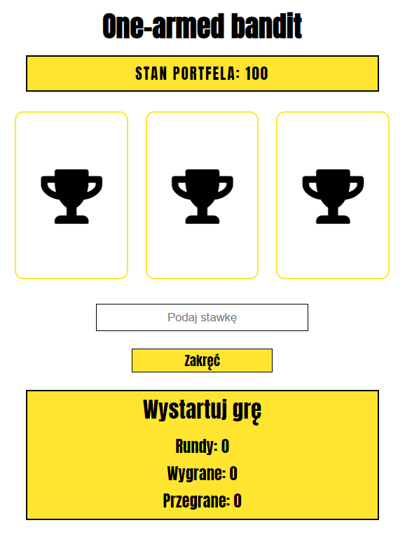 GitHub - MaciejZebala/One-armed-bandit: Simple simulator of slotmachine ...