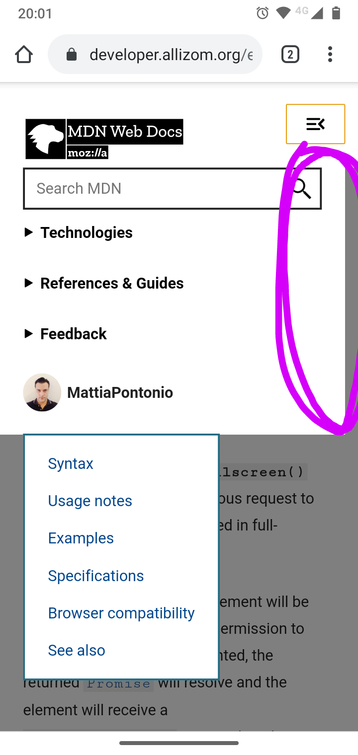 Menu not full width · Issue #2234 · mdn/yari · GitHub