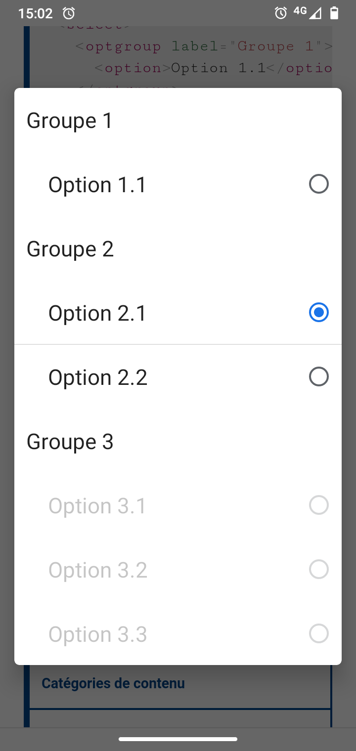 [experimental] add optgroup[label] always (in this case in the language selector) · Issue #2282 ...