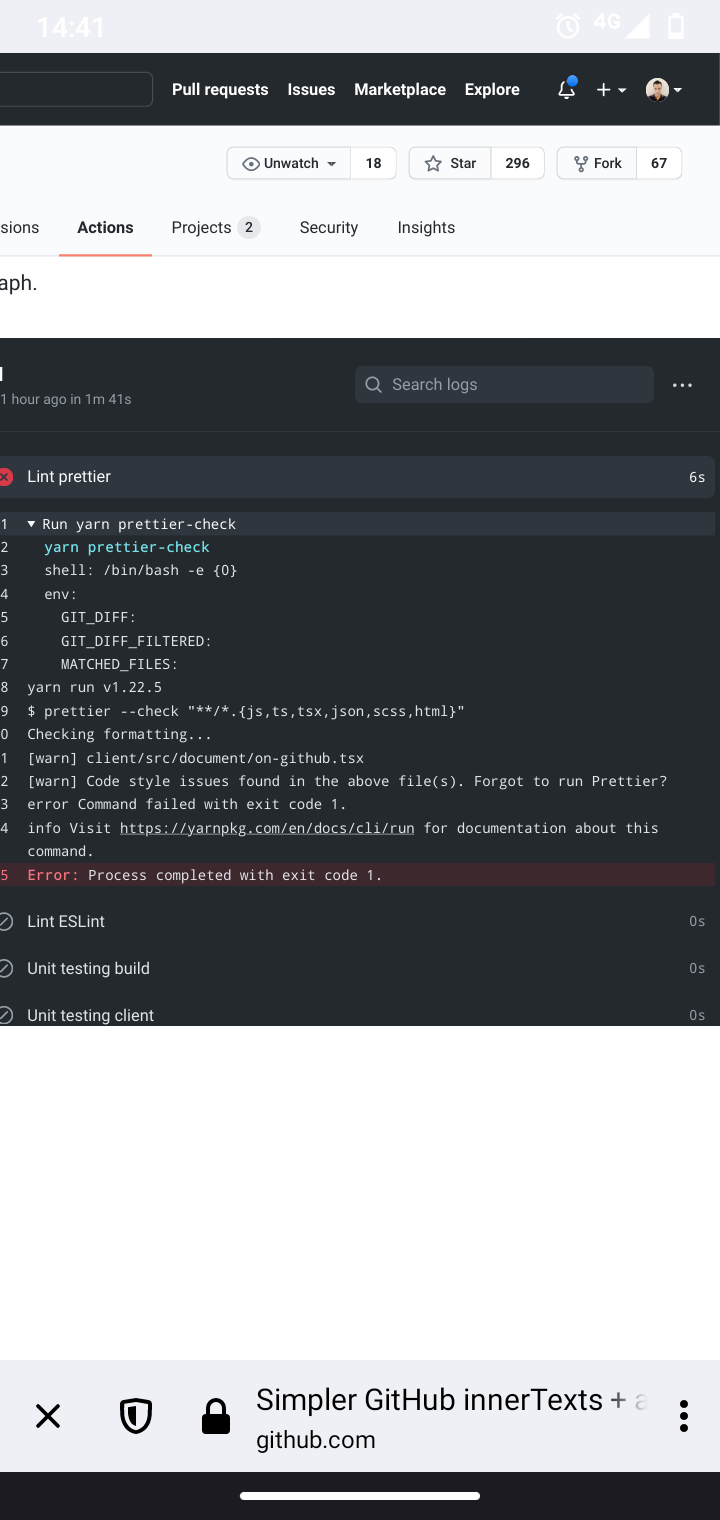 [warn] Code style issues found in the above file(s). Forgot to run Prettier? · Issue #2310 · mdn ...