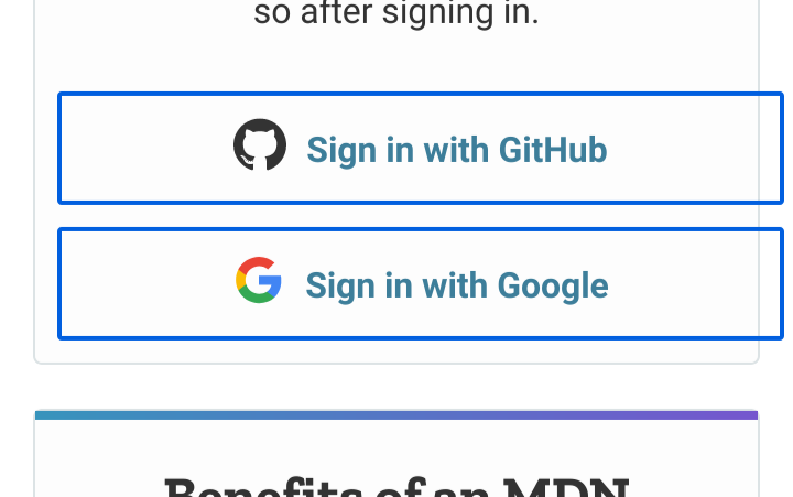 Sign in buttons overflow · Issue #1751 · mdn/yari · GitHub Sign in buttons overflow · Issue #1751 · mdn/yari · GitHub