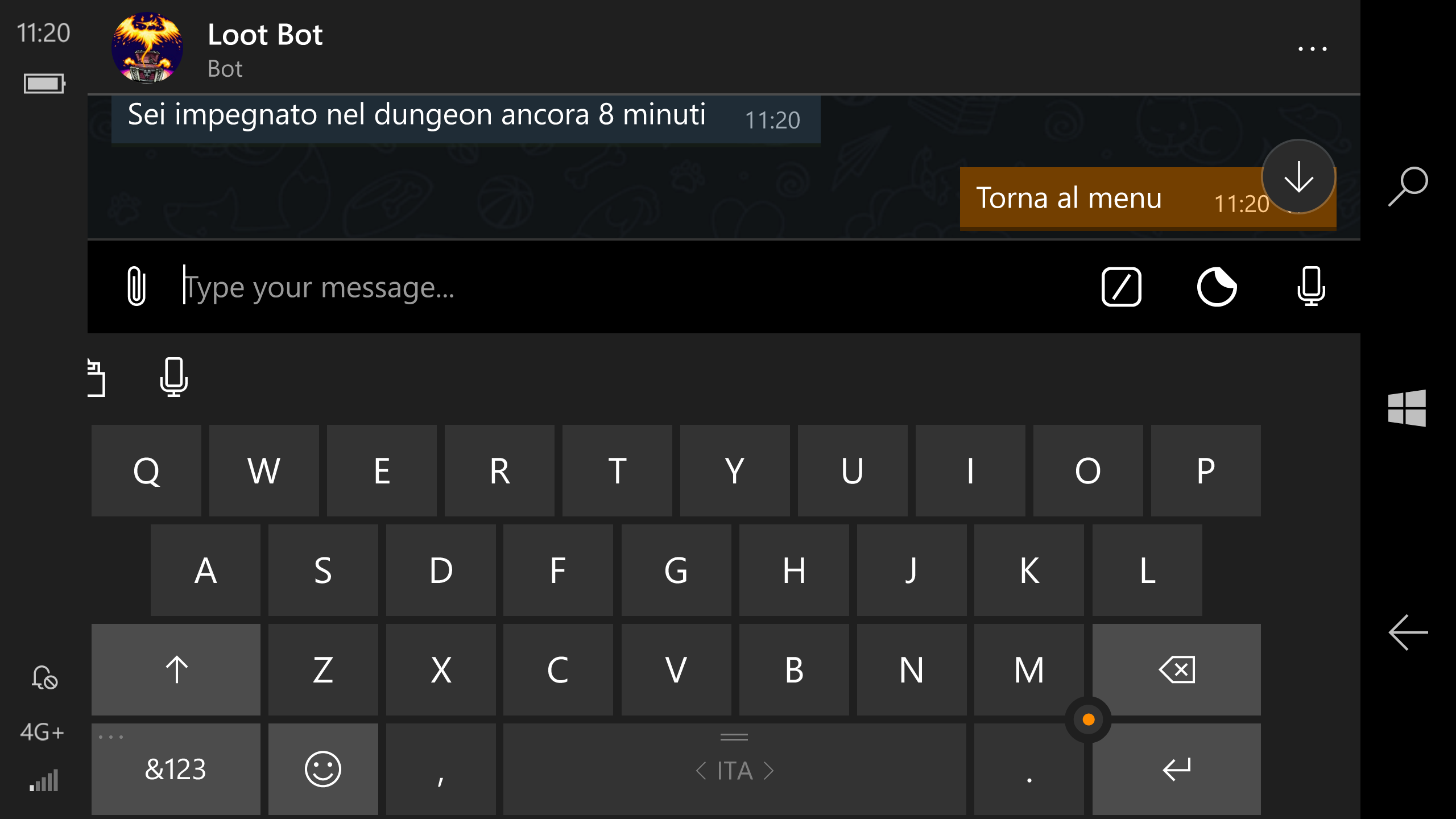Bot buttons use 90% of available space in landscape mode · Issue #290 · UnigramDev/Unigram · GitHub