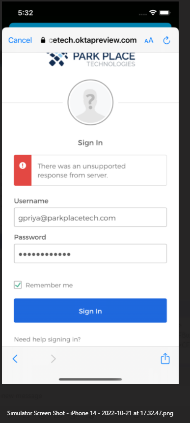 Ios Login Into The App Throws Unsupported Respons From Server · Issue 478 · Identitymodel 0999
