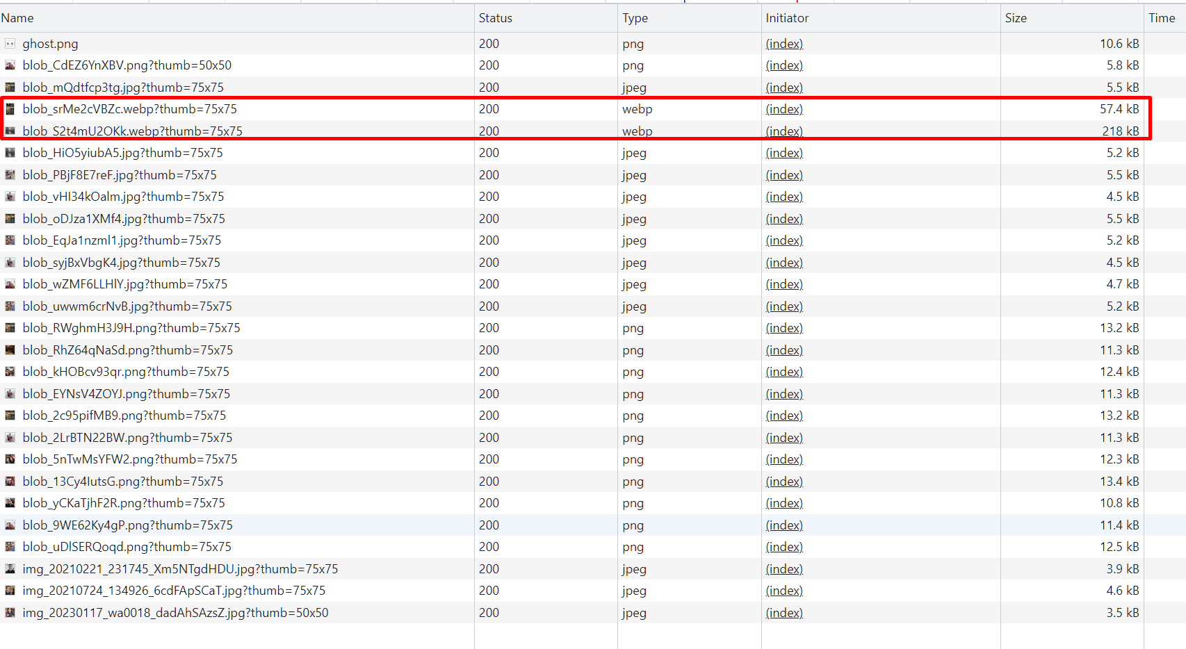 Thumbnails not working with webp images. · Issue #2141 · pocketbase/pocketbase · GitHub