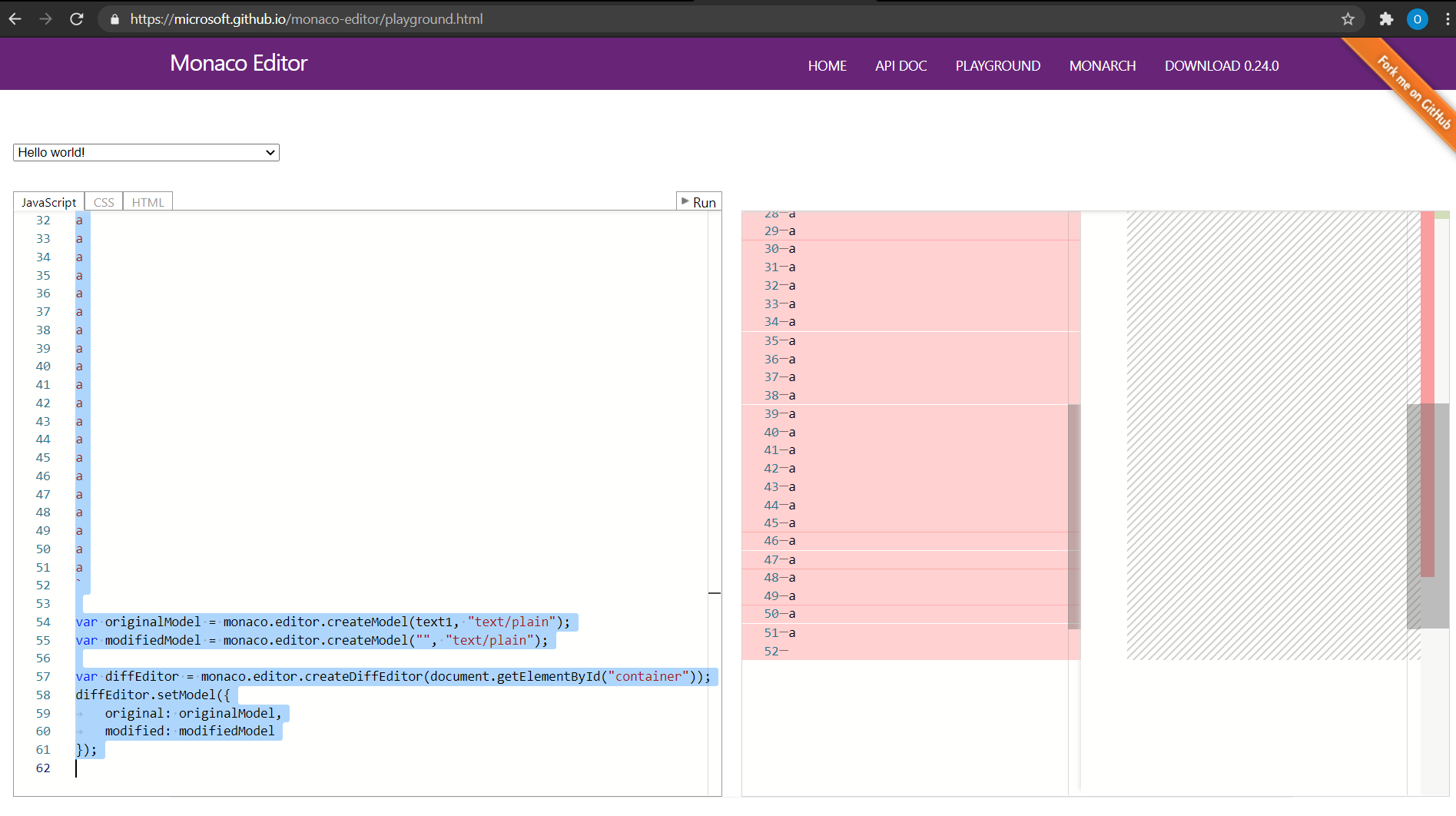 Diff Random Horizontal Lines While Scrolling · Issue 2487 · Microsoftmonaco Editor · Github