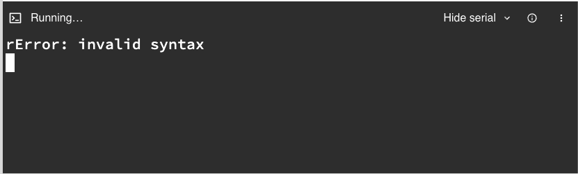 Truncated Error Text From Serial After Flash · Issue 405 · Microbit Foundationpython Editor V3 