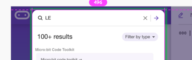 [search] Filter By Type · Issue 481 · Microbit Foundation Python Editor V3 · Github