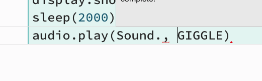 Broken cursor position when accepting completion directly after dot ...