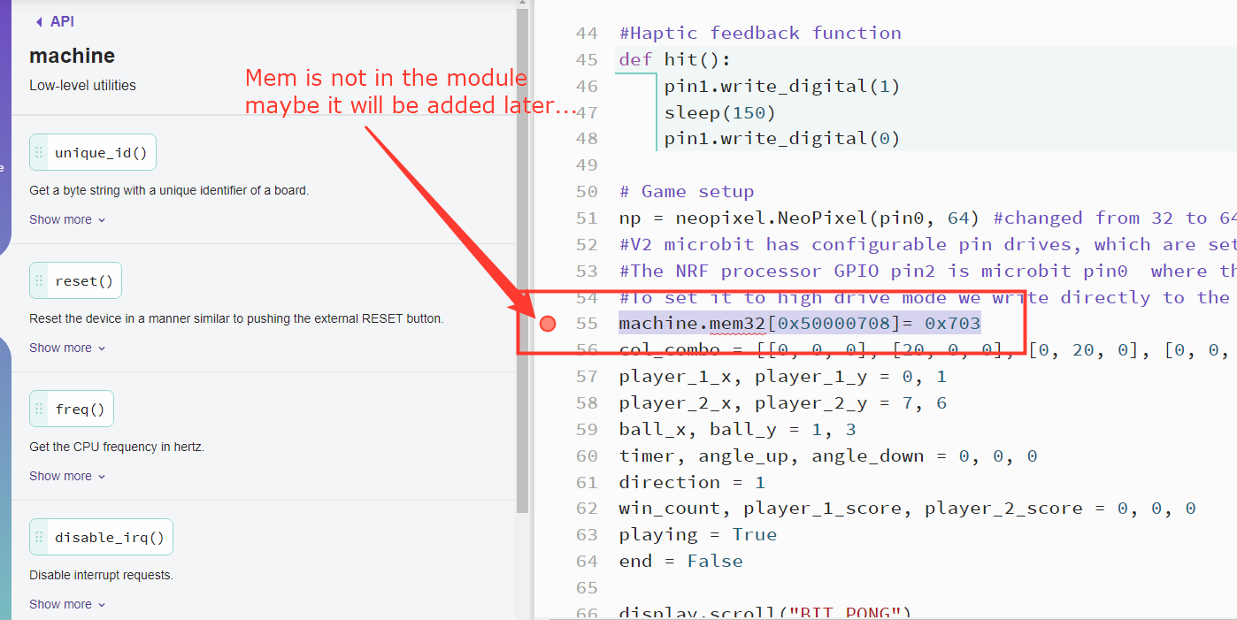 machine.mem{8,16,32} missing from stubs · Issue #723 · microbit ...