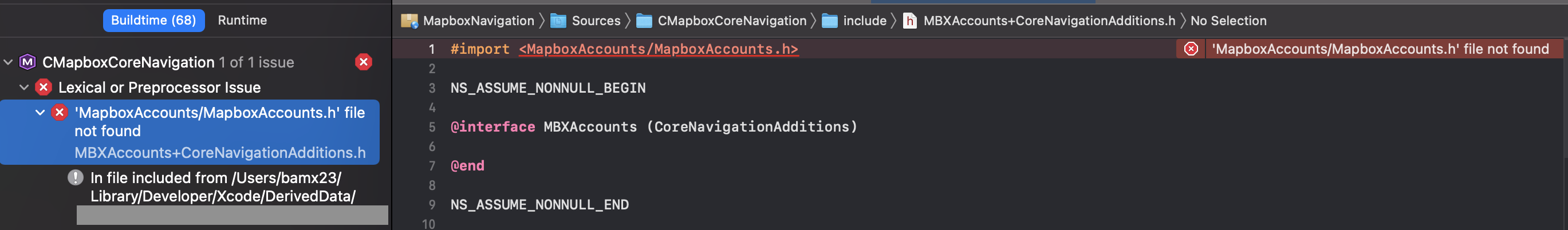 Archivation Fails For Navigation Sdk 2 0 Integrated With Spm · Issue 2824 · Mapbox Mapbox