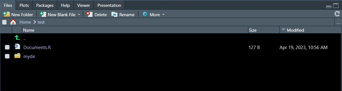 `Unlink` function makes file appear twice in files pane after creating it manually in RStudio ...