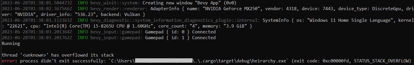 Stack overflow error when bevy_ui node set parent as itself · Issue #8979 · bevyengine/bevy · GitHub
