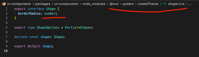 Bug Wrong `themeshapeborderradius` Definition In Dts · Issue 35156 · Muimaterial Ui · Github 9463