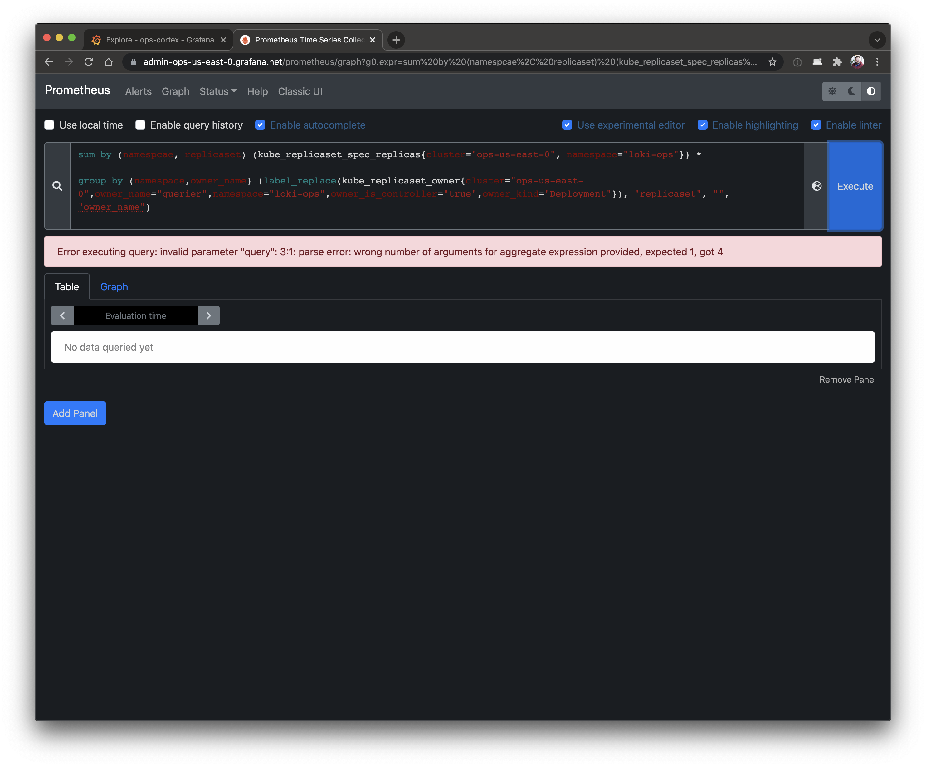 Grafana Not Propagating Errors From Prometheus To User · Issue 41044 · Grafana Grafana · Github