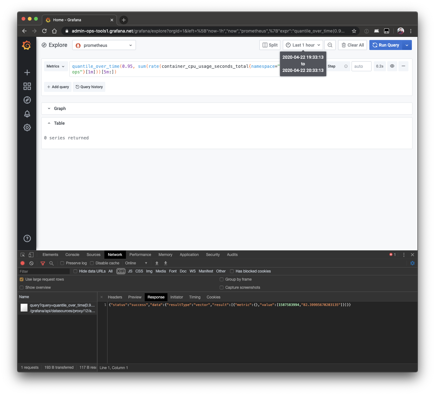 Explore table view doesn't show data · Issue #23657 · grafana/grafana ...