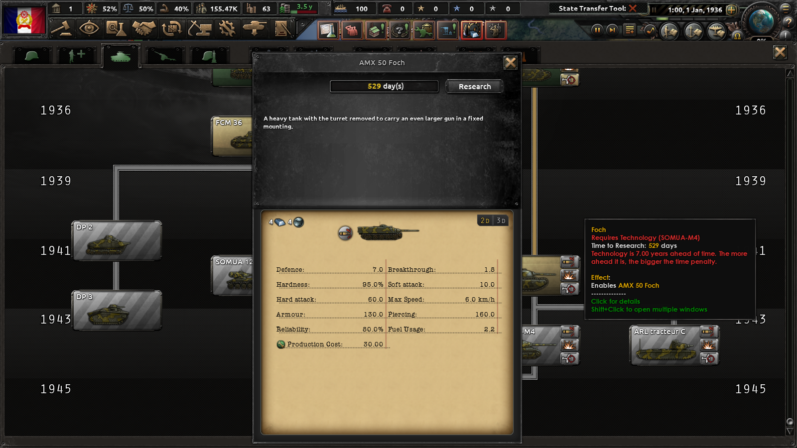 Commune of France - AMX 50 Foch · Issue #7966 · Kaiserreich/Kaiserreich-4-Bug-Reports · GitHub