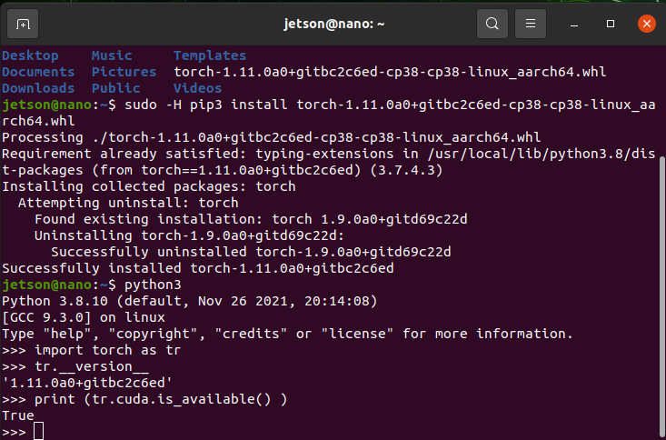 PyTorch 1.11.0 Built with GPU Support · Issue #2 · Qengineering/PyTorch ...