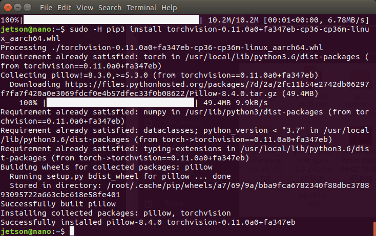 Bugs about torchvision installation · Issue #6 · Qengineering/PyTorch-Jetson-Nano · GitHub