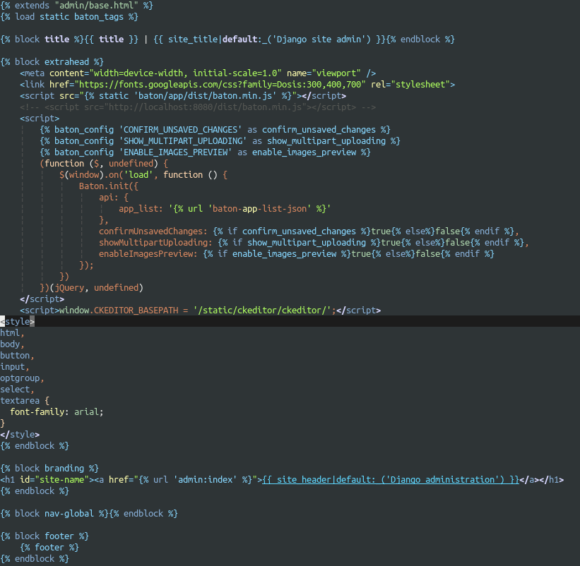 May I change fonts? · Issue #45 · otto-torino/django-baton · GitHub