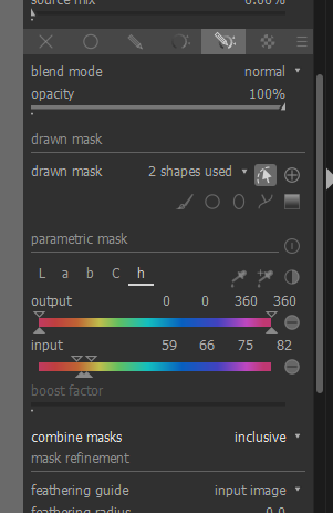 "Inclusive" doesn't work when combining masks · Issue #8172 · darktable ...