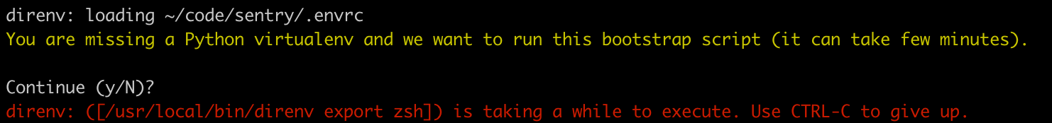 direnv usability improvements · Issue #25578 · getsentry/sentry · GitHub