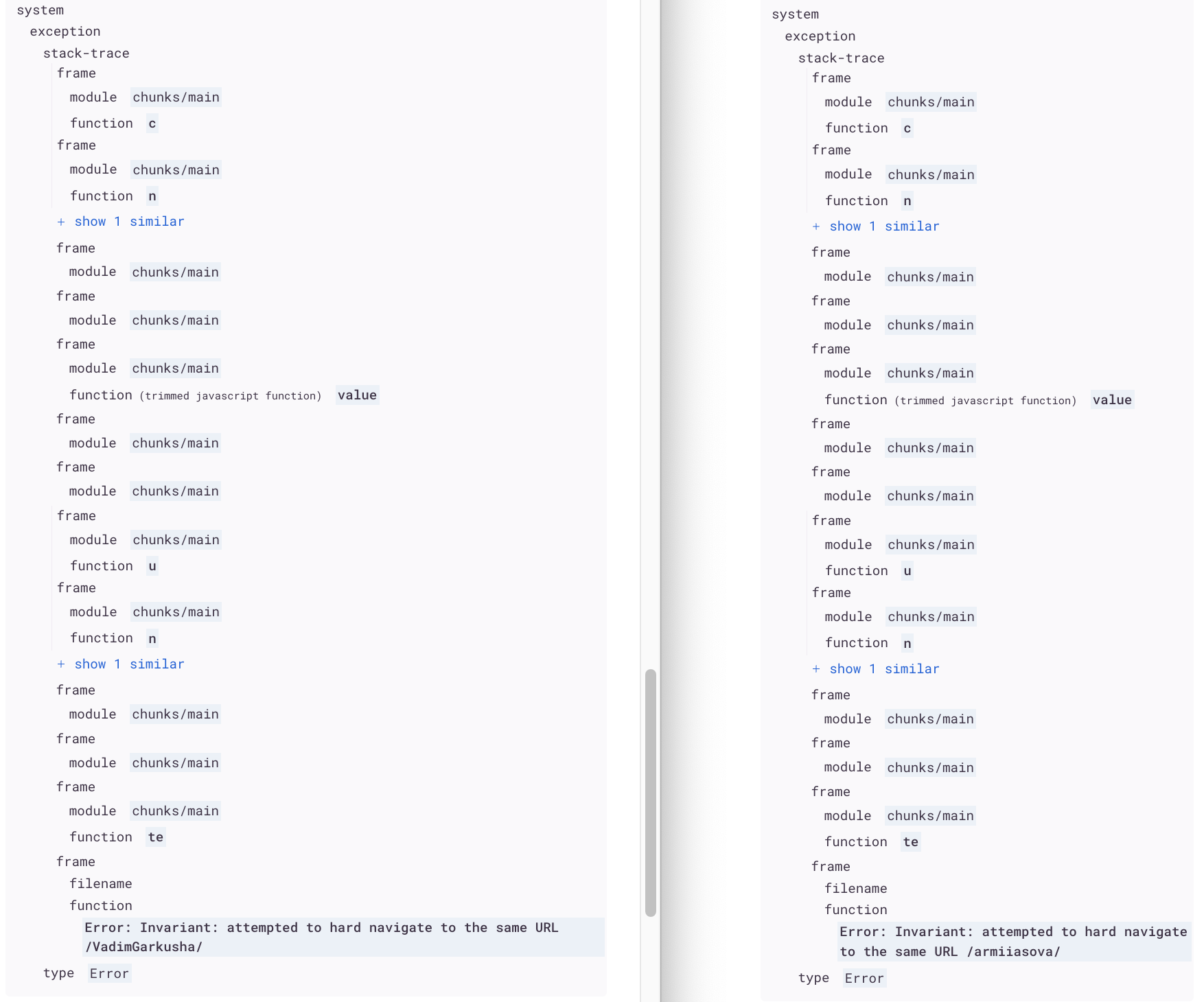 [nextjs] Group Invariant: attempted to hard navigate to the same URL errors · Issue #52534 ...