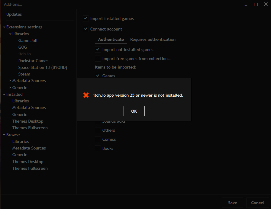 [Itch.io] Playnite can not detect itch.io app installed via scoop · Issue #261 · JosefNemec ...