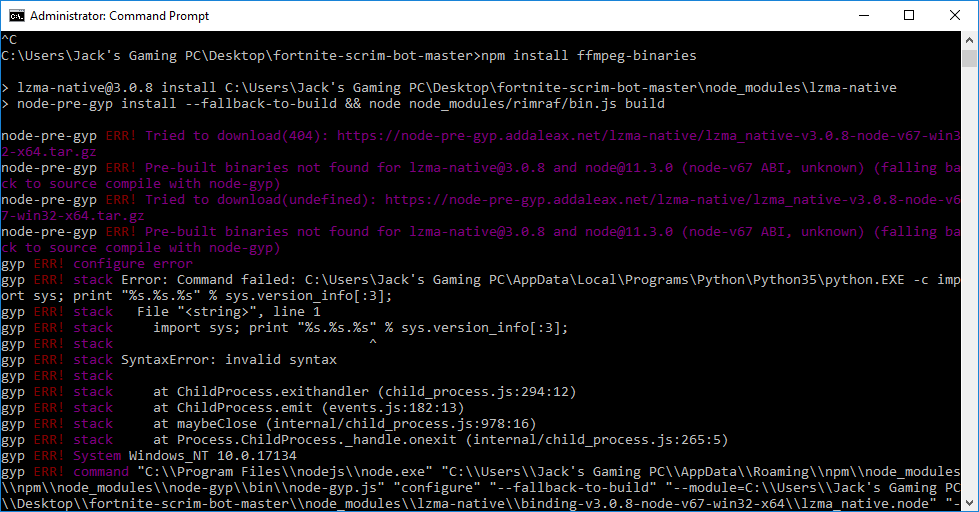 ffmpeg · Issue #17 · rivor/fortnite-scrim-bot · GitHub