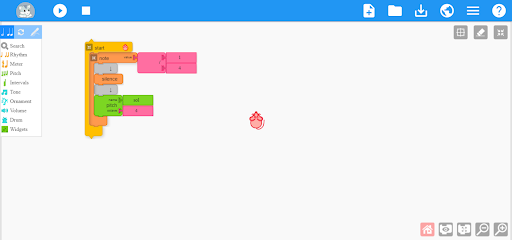 Silence should always disappear when a block that produces sound is ...
