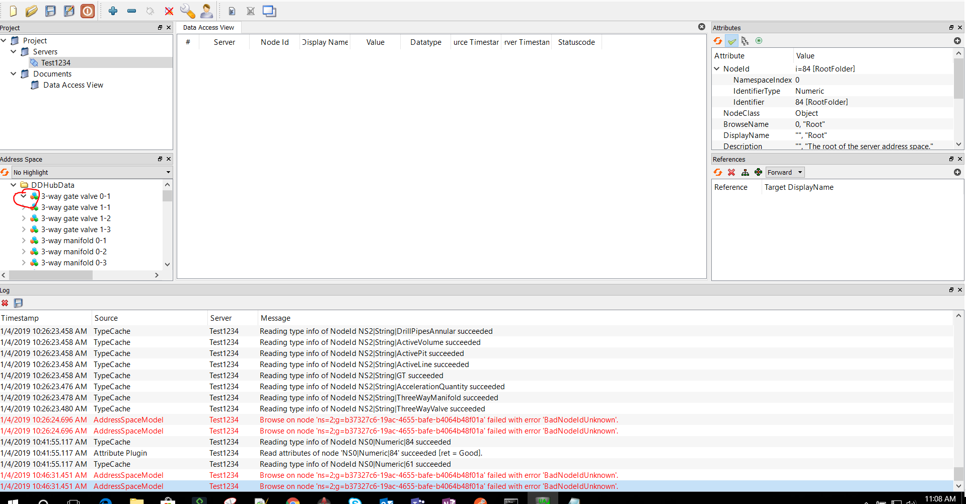 Unable To Browse All Nodes Using Xml File In Node opcua Server Issue