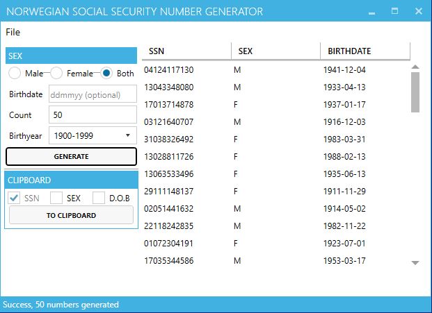GitHub - Mvassli-zz/SSN-Generator: Norwegian Social Security Number ...