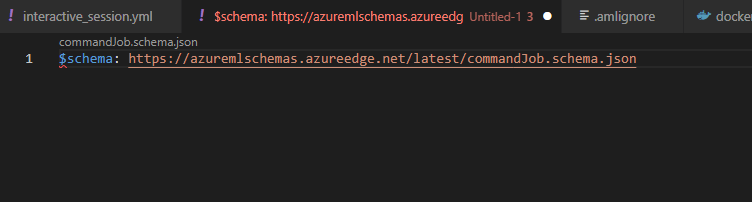 The YAML file does not contain a "$schema" tag or "yaml-language-server" comment. Please update ...