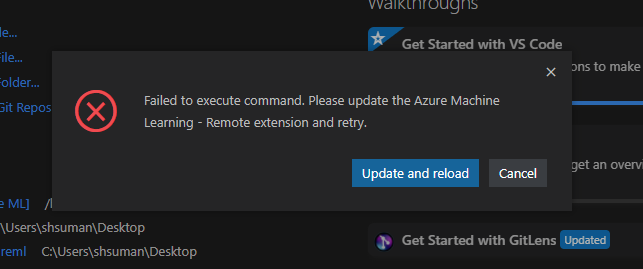 Can we improve experience when old extension tries to make connection to CI running newer remote ...