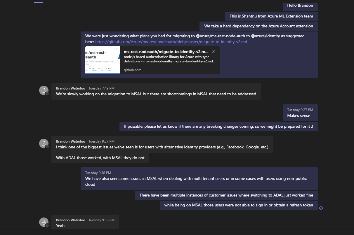 Migrate from @azure/ms-rest-node-auth to @azure/identity · Issue #1550 · microsoft/vscode-tools ...
