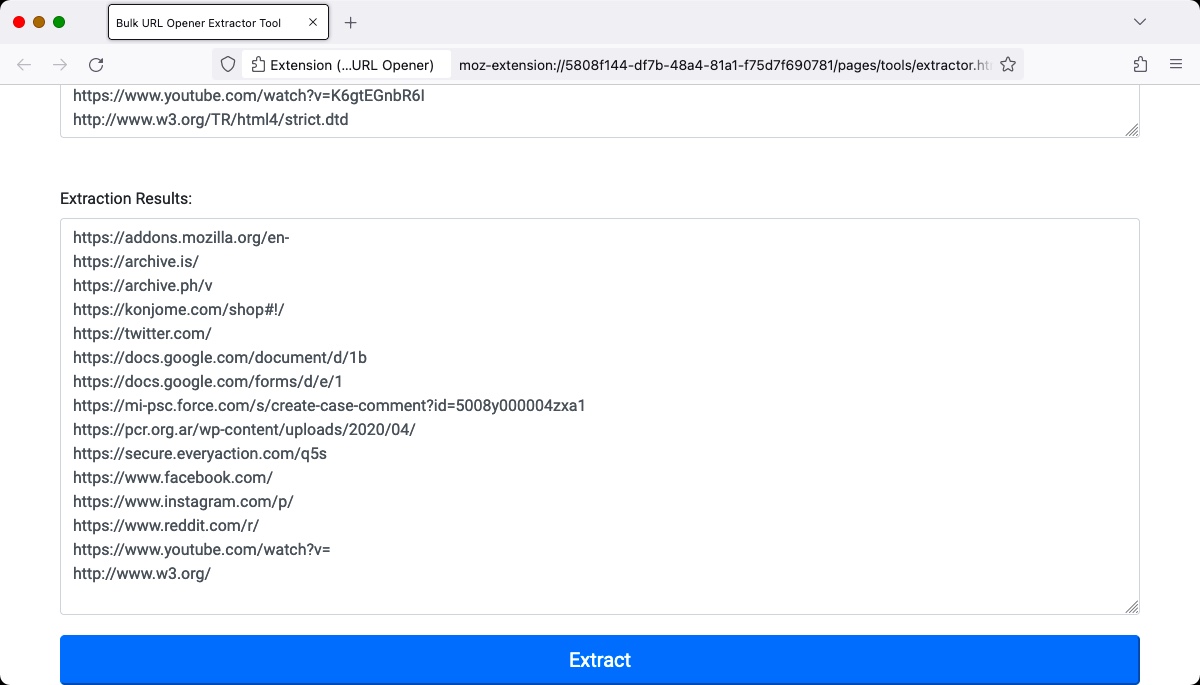 FIX url extract: does not match the entire valid url · Issue #233 · EuanRiggans/BulkURLOpener ...
