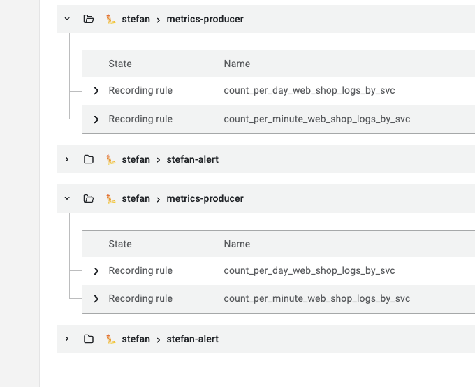 Loki Recording Rules are shown twice in alerts overview · Issue #61559 · grafana/grafana · GitHub