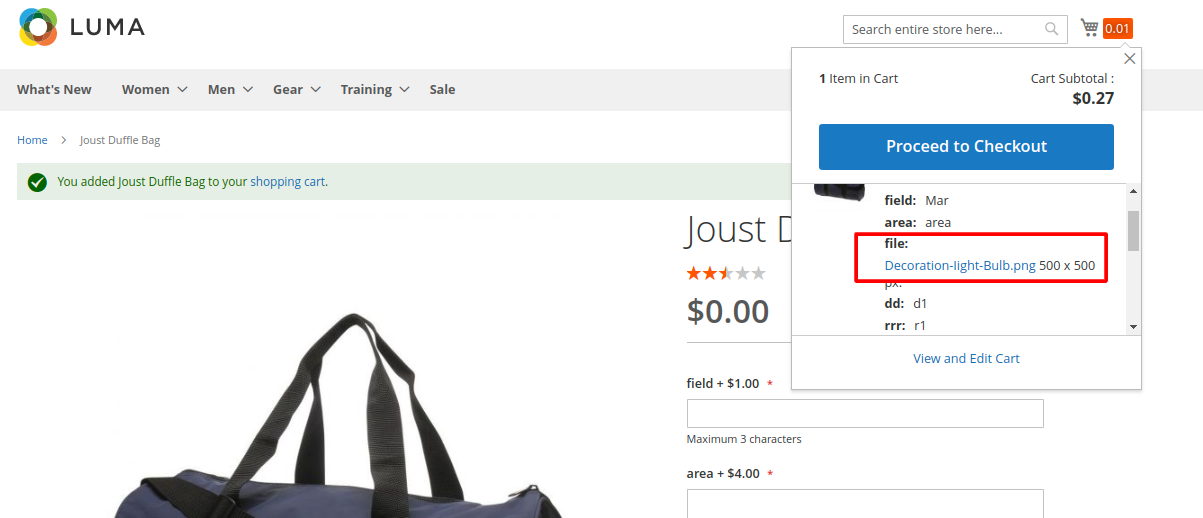 File type custom option value not showing properly in minicart · Issue #24236 · magento/magento2 ...