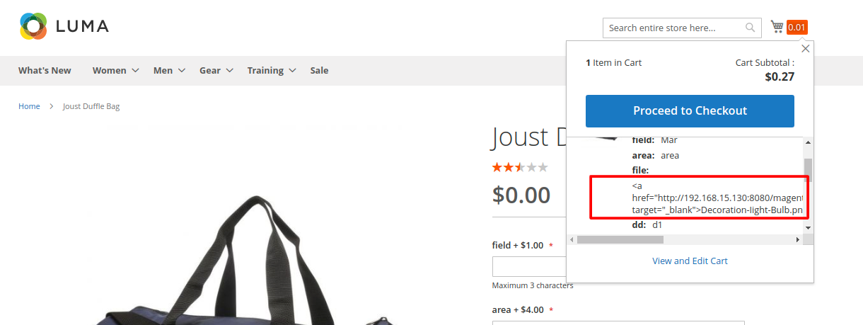File type custom option value not showing properly in minicart · Issue #24236 · magento/magento2 ...