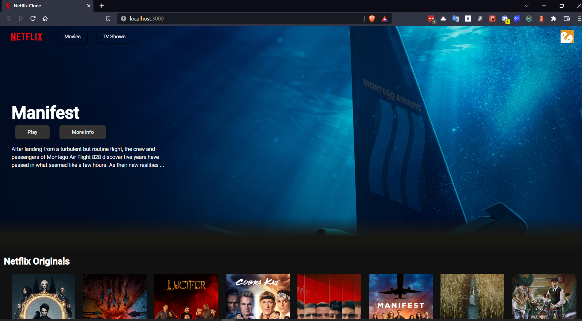 GitHub - AntonyJeeva/netflix-clone: react js project - netflix - clone