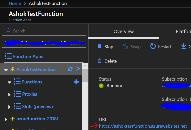 Should we have exactly what is in the function app URL or remove the extra / · Issue #21490 ...