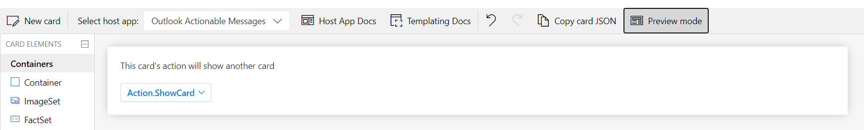 Missing downward arrow on the Action.ShowCard as shown in documentation · Issue #4588 ...