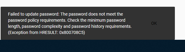 Failed to update password · Issue #230 · unosquare/passcore · GitHub