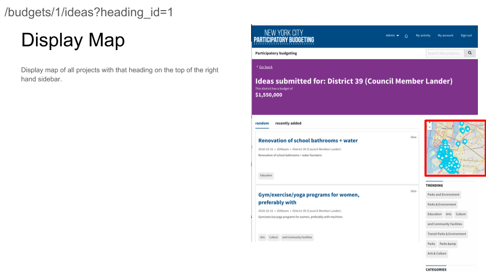 Show investment's map at Budget's heading page · Issue #2430 · consuldemocracy/consuldemocracy ...