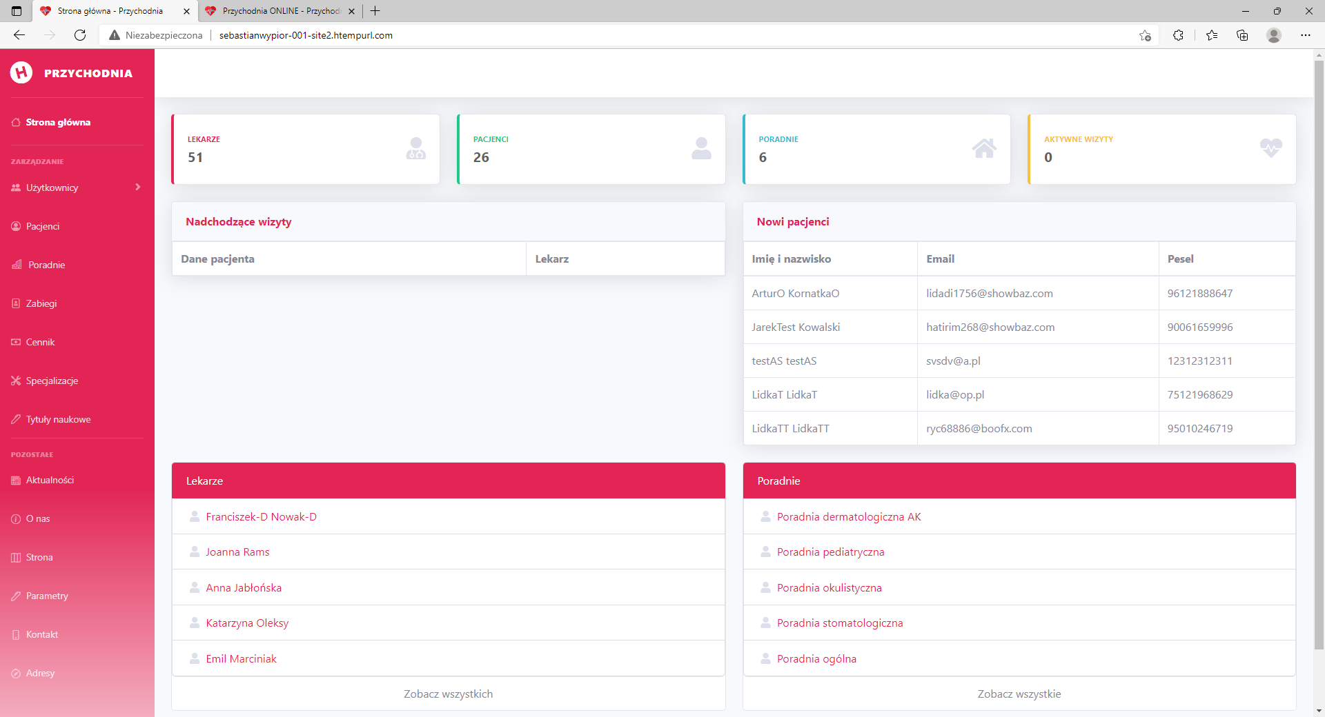Github Ksmieszek Clinic